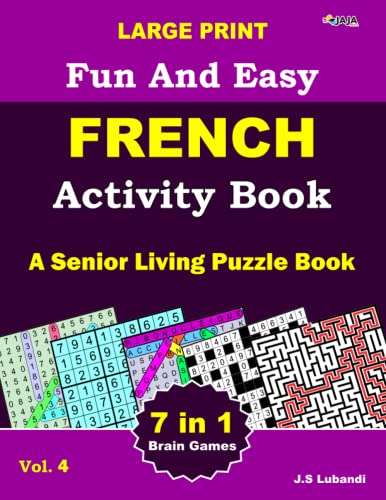 Large Print Fun and Easy French Activity Book: Vol.4 : recherche de ...