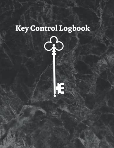 key control log book: 8.5x11 110 pages of key register, sign in and out ...