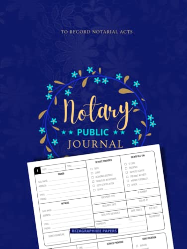 Notary Journal: Notary Log Book To Record 200 Notarial Acts - Official ...