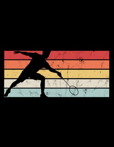 Badminton Retro Badminton: Notebook Journal For All Ages| 8.5" X11" by ...