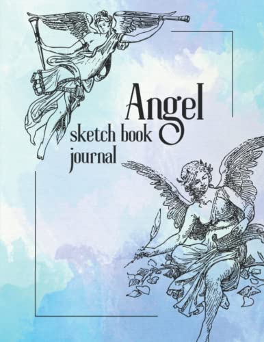 Angel themed Sketch Book Journal: Large sketchbook journal, blank ...