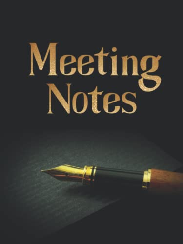 Professional Business Meeting Notes Journal: Business Notebook Planner ...