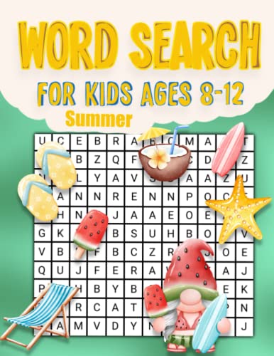 Summer Word Search for Kids Ages 8-12: 100 fun and educational sight ...