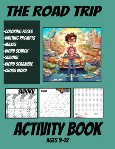 Kids Road Trip Activity Book: For Kids ages 9-12 by Bobby Powerton ...