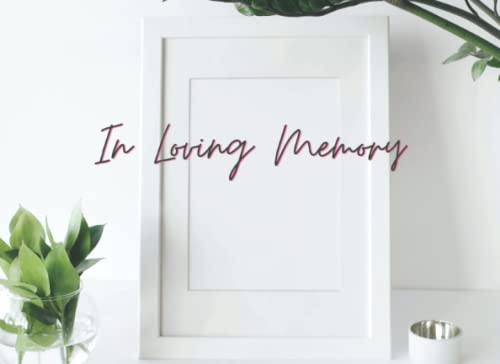 In Loving Memory: Condolences register logbook by March24 Creatives ...