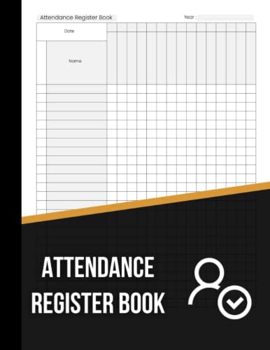 Attendance Register Book: Simple Attendance Tracker with Space for 25 ...