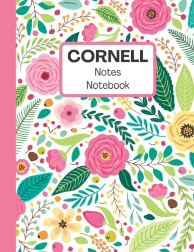 Cornell Notes Interior Floral College Ruled Efficient Notetaking System ...