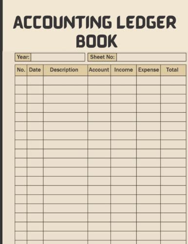 Accounting Ledger Book|| Accounting Ledger for Bookkeeping and Small ...