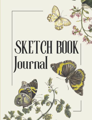 Sketch Book Journal: Large sketchbook journal, blank framed and grid ...
