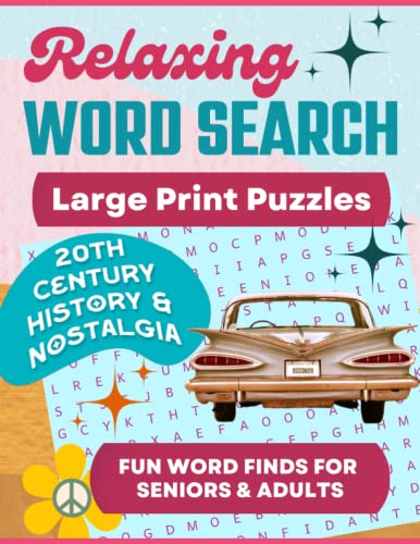 Relaxing Word Search Large Print Puzzles: Fun Word Finds for Seniors ...