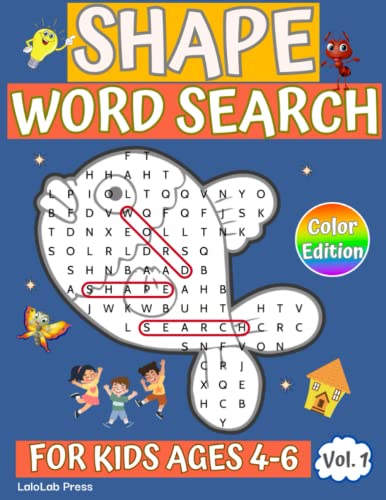 Shape Word Search for Kids Ages 4-6: 101 Shaped Puzzles with Super Fun ...