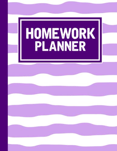 Homework Planner: Academic Planner Homework Tracker Notebook For 2022 ...