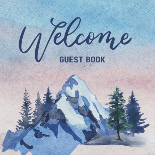 Guest Book For Airbnb Welcome To The Mountains: Guest Log Book for ...