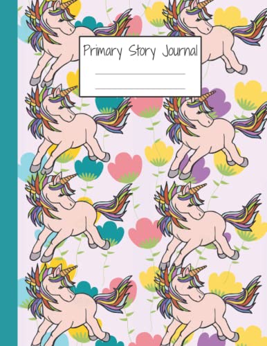 Unicorn Flowers - Primary Story Journal: Unicorn Story Journal with ...