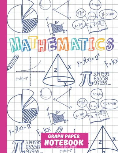 Math Notebook Graph Paper for Kids 1/2 inch squares: Graph Paper ...