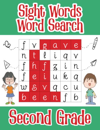 Sight Words Word Search Puzzles for Kids Second Grade: Engaging ...