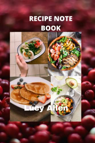 RECIPE NOTEBOOK: Recipe Keepsake Book, Blank recipe journal- family ...