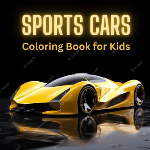 SUPER SPORTS CARS COLORING BOOK FOR KIDS; is an engaging and visually ...