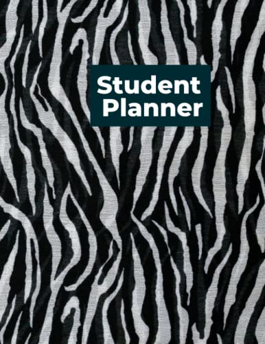 Student Planner Zebra Print: Cute Zebra Print Student Planner with ...