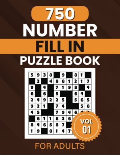 Number Fill In Puzzle Book For Adults: Enhance Your Mental Agility With ...