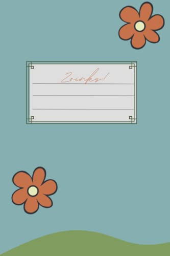 Notebook: Flower Theme Notebook, Cute and Groovy Notebook for students ...