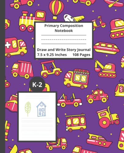 Composition Book Primary Journal Draw Top Lines Bottom: Draw and Write Composition Notebook for ...