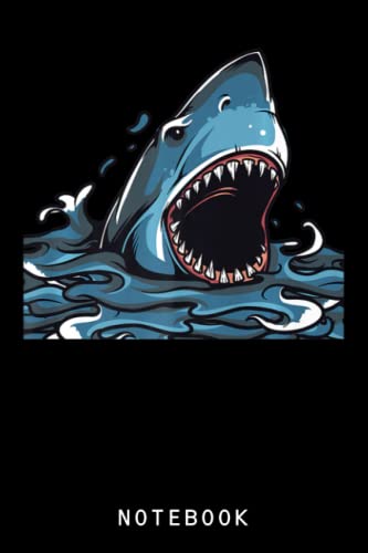 Shark Attack Cool Beach Journal Notebook: Sharks Lover Gifts For Kids ...