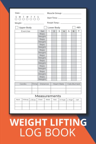 Weight Lifting Log Book: Lifting Log Book for Men and Women | Weight ...