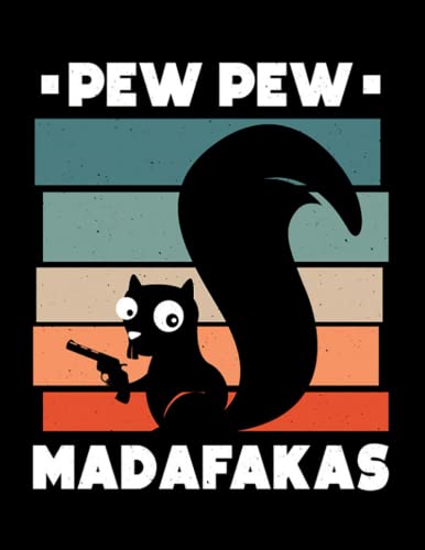 Pew Pew Pew Pew Madafakas Cats Vintage: Notebook, Classic 110 Lined ...