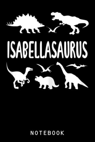 Dinosaur T Rex Isabella Isabellasaurus Girls Dino Name Journal Notebook ...