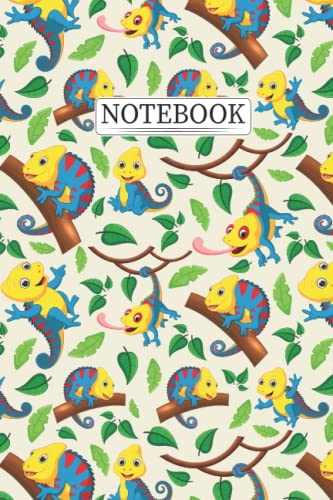 Chameleon Notebook: Chameleon Lovers Blank Lined Journal Notebook for ...