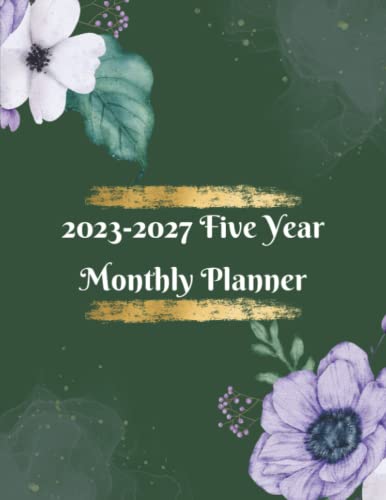 2023-2027 Five Year Monthly Planner: 60 Months Schedule Organizer ...