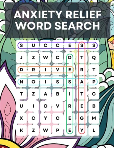 Anxiety Relief Word Search: Large Print Word Search Inspiring Puzzles ...