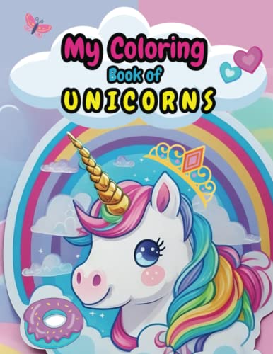 Unicorn Coloring Book: Fun Crafts Coloring Book For Kids: Super Cute ...