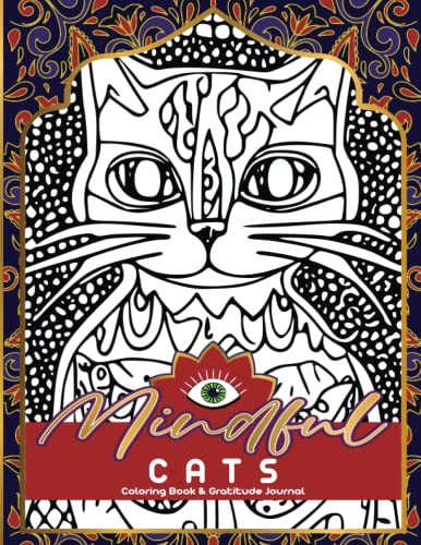 MINDFUL “CATS" COLORING BOOK: ¡30 original and unique hand-drawn ...