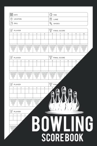 Bowling Score Book: Bowling Score Sheets Score Recording Notebook ...