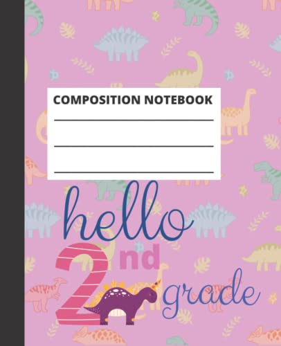 School Bus, 2nd Grade, Dinosaurs Pink Notepad: Soft Cover Kids ...