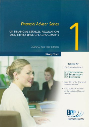 FAS Paper 1 UK Financial Services, Regulation and Ethics: Text by BPP ...
