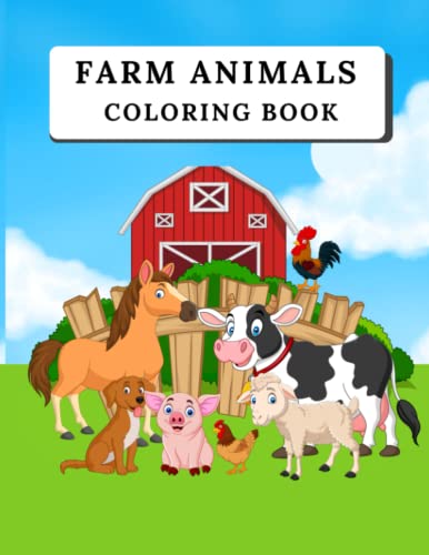 Farm animals coloring book: Dive into the charming world of farm ...
