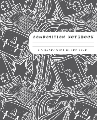 Back to School : Composition Notebook Wide Ruled, Lined: Patterns ...