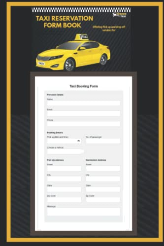 TAXI BOOKING FORM BOOK: TAXI RESERVATION FORM by Hassane Abida | Goodreads