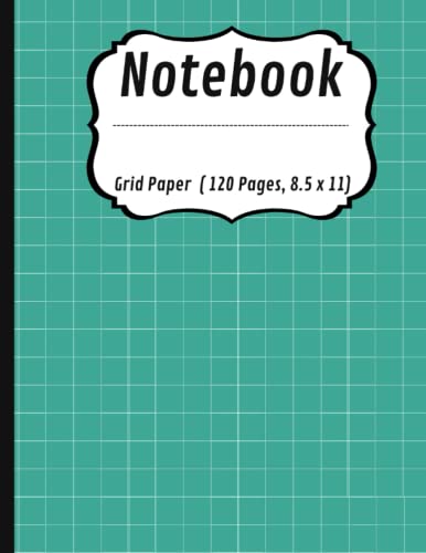 Notebook Grid Paper: Graph Paper Composition Notebook Quad Ruled 5x5 ...