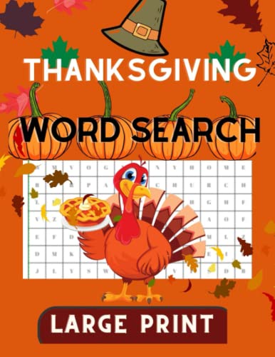 Thanksgiving Word Search: Large Print 400+ Large Print Word Puzzles ...