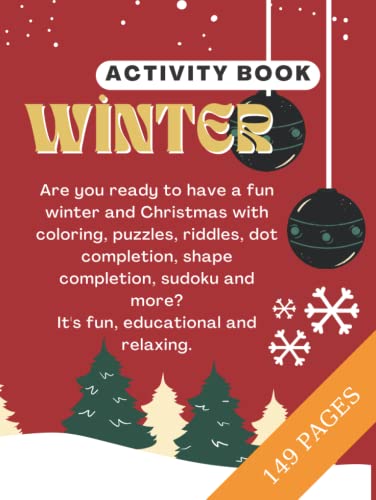 WINTER ACTIVITY BOOK: Are you ready to have a fun winter and Christmas ...