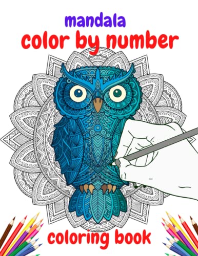 Mandala Color By Number Coloring Book: Mandala Color By Number Coloring ...