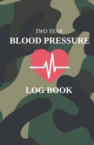 Blood Pressure Log Book Daily Tracker Camo Cover Men s Blood Blood Pressure Log Book Daily Tracker Camo Cover Men s Blood