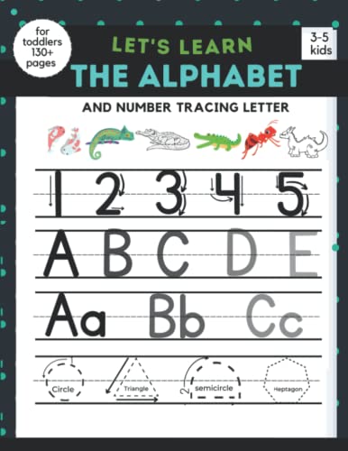 Let's Learn the alphabet and number tracing letter: Homeschool ...