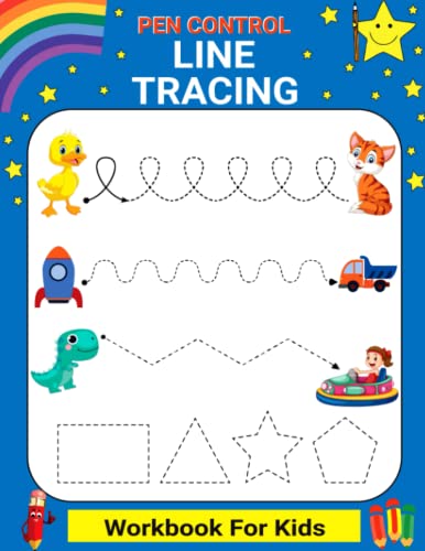 Pen Control Line Tracing Workbook for Kids: Learn to Write Pen control ...