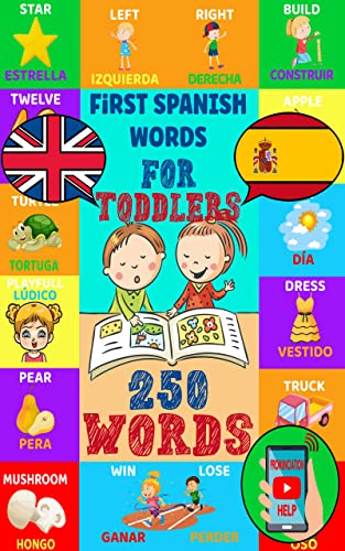 250 First Spanish Words for Toddlers: Learn Spanish for Kids | English ...