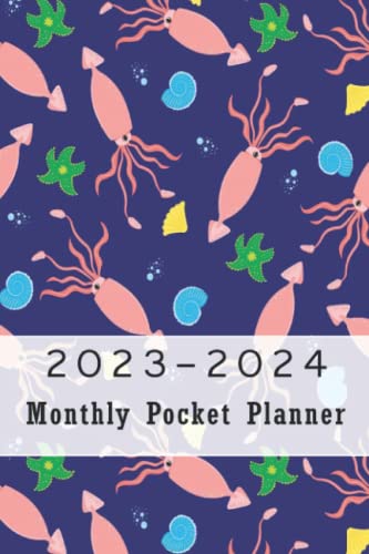 2023-2024 2 Year Pocket Planner: 2 Year Monthly Planner for Purse or ...